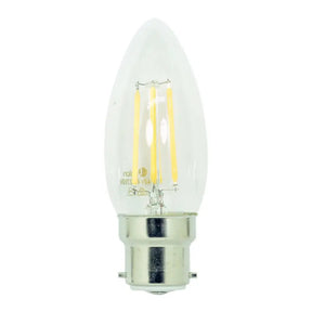 Candle Filament LED Light Bulb B22 24V 4W W/W – Double Bay Hardware