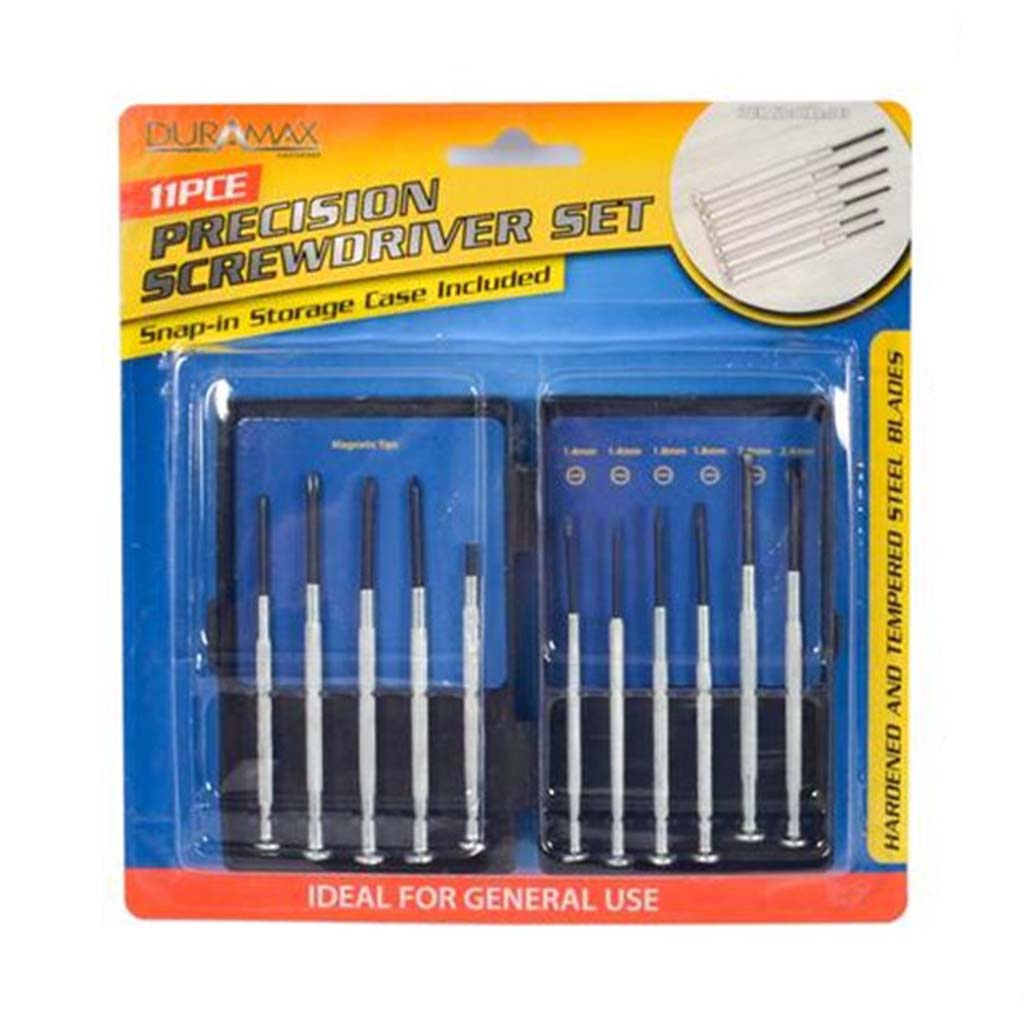 DURAMAX Precision Screwdriver Set 11 Pieces HAR-743 – Double Bay Hardware