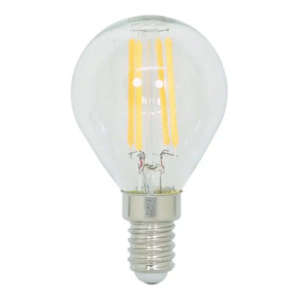 Fancy Round Filament LED Light Bulb E14 24V 6W W/W – Double Bay Hardware