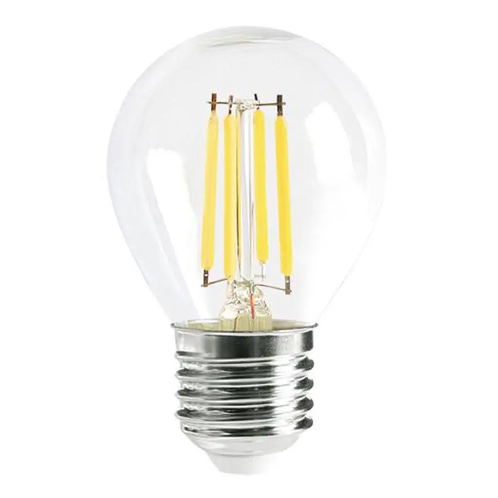 Fancy Round Filament LED Light Bulb E27 24V 4W W/W – Double Bay Hardware