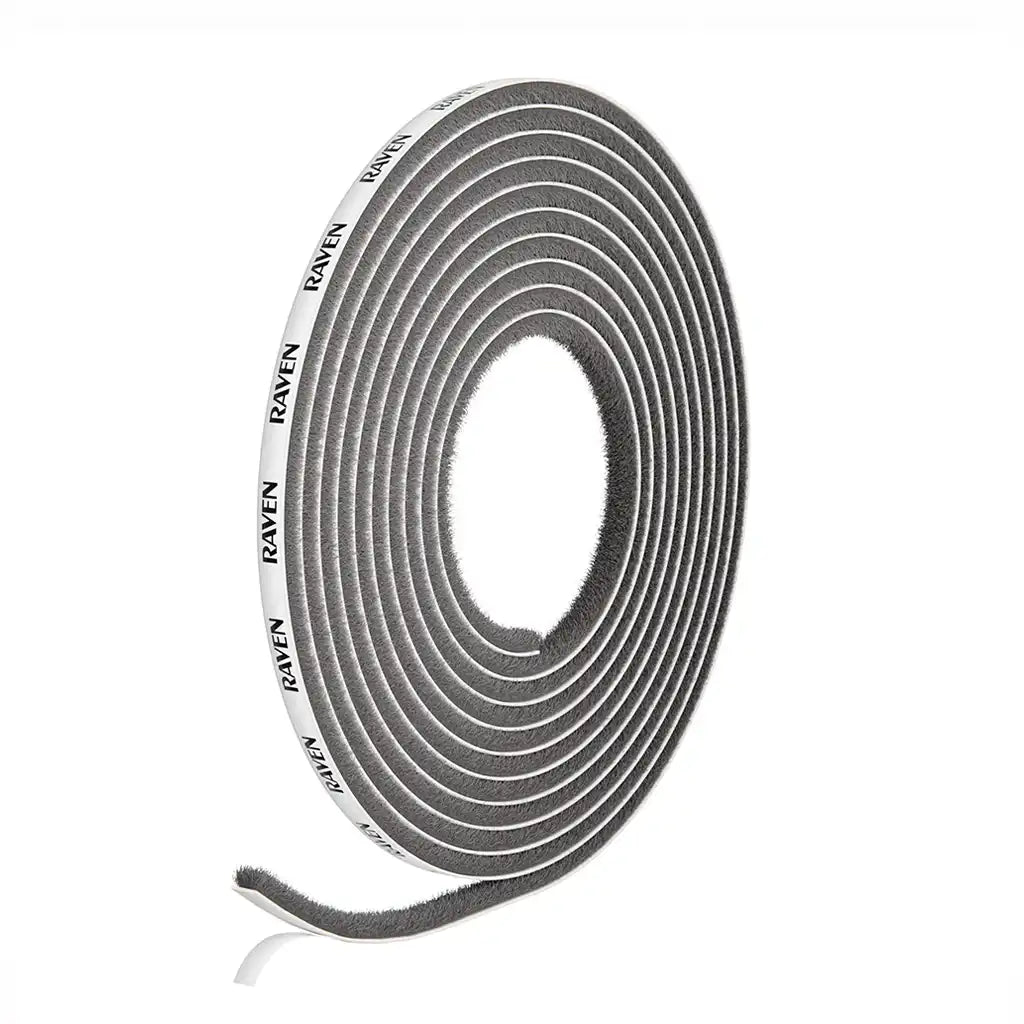 RAVEN Draught Excluder Grey 3-5mm Gaps RP61-R61 – Double Bay Hardware