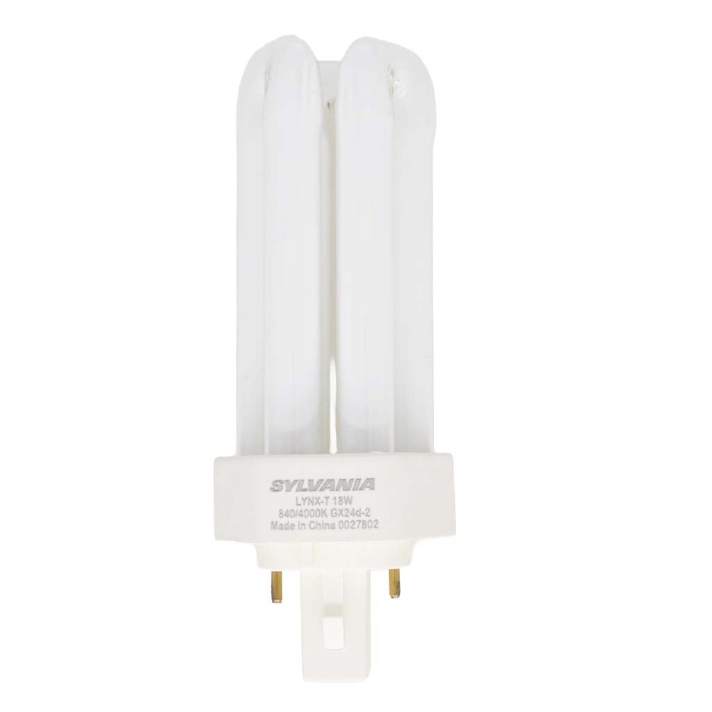 Sylvania Lynx-T Compact Fluorescent Light Bulb GX24d-2 18W/840 – Double Bay Hardware