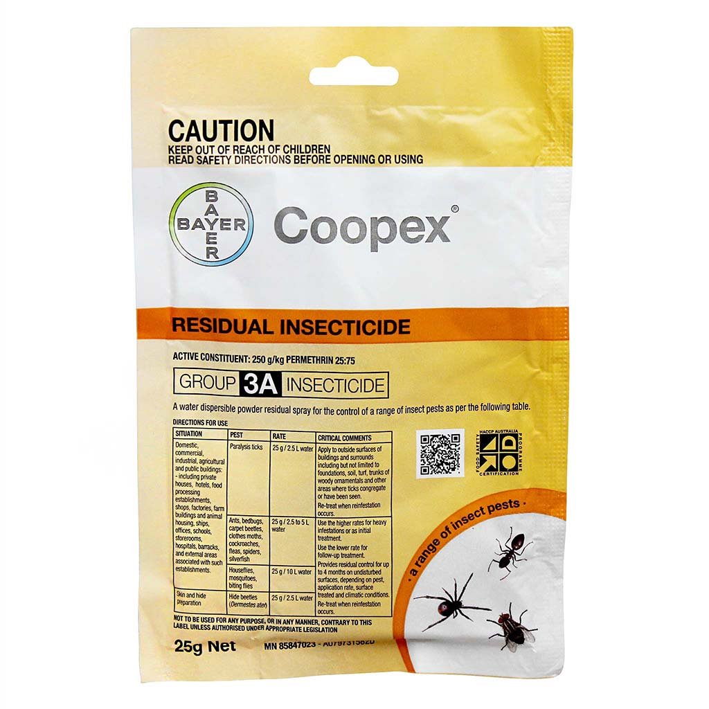 Bayer Coopex Residual Insecticide 25g – Double Bay Hardware