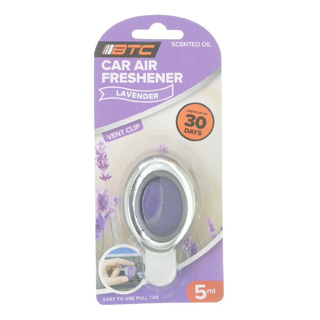BTC Vent Clip Car Air Freshener 5ml Air Fresheners & Deodorisers Double ...