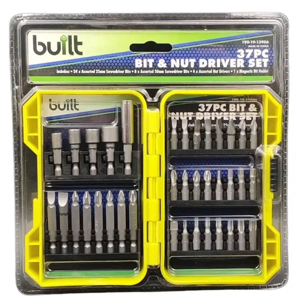 Built Bit & Nut Driver Set 37Pcs 190-19-13906 Screwdriver Bits Double ...