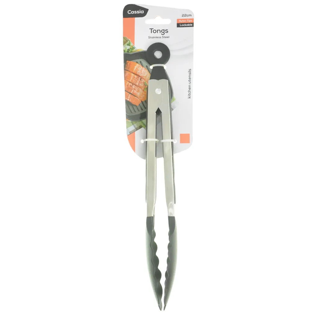Cassia Stainless Steel Tongs 22cm KT-978 Utensils & Tools Double Bay ...