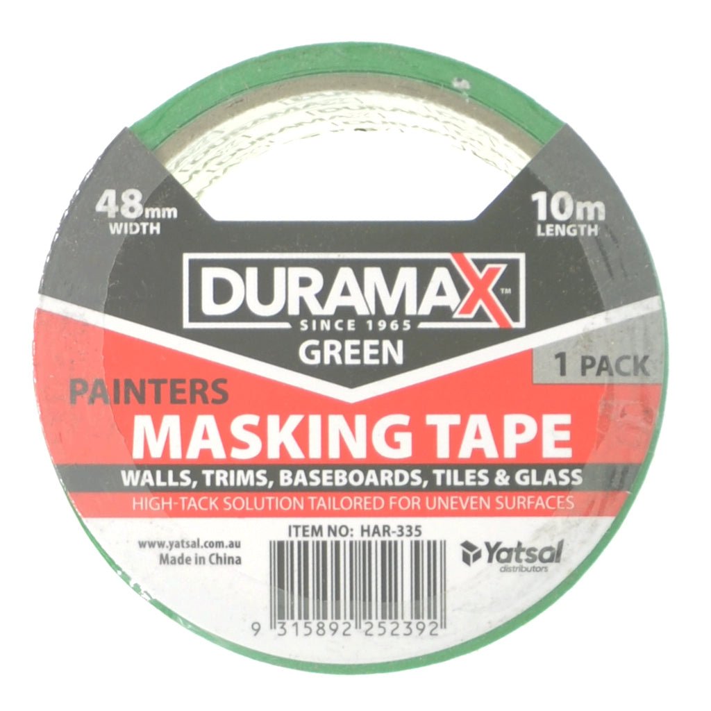 Duramax Painters Masking Tape Green 48mmX10m HAR-335 – Double Bay Hardware