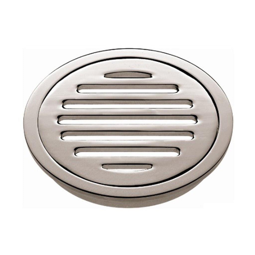 Mildon Round Grate Light Brass Lug Lock in Chrome 100mm 11052T PVC ...