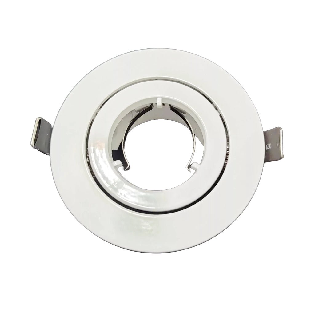 MR16 Downlight Fitting Gimble Frame 90mm Cut White Ceiling Light Double ...
