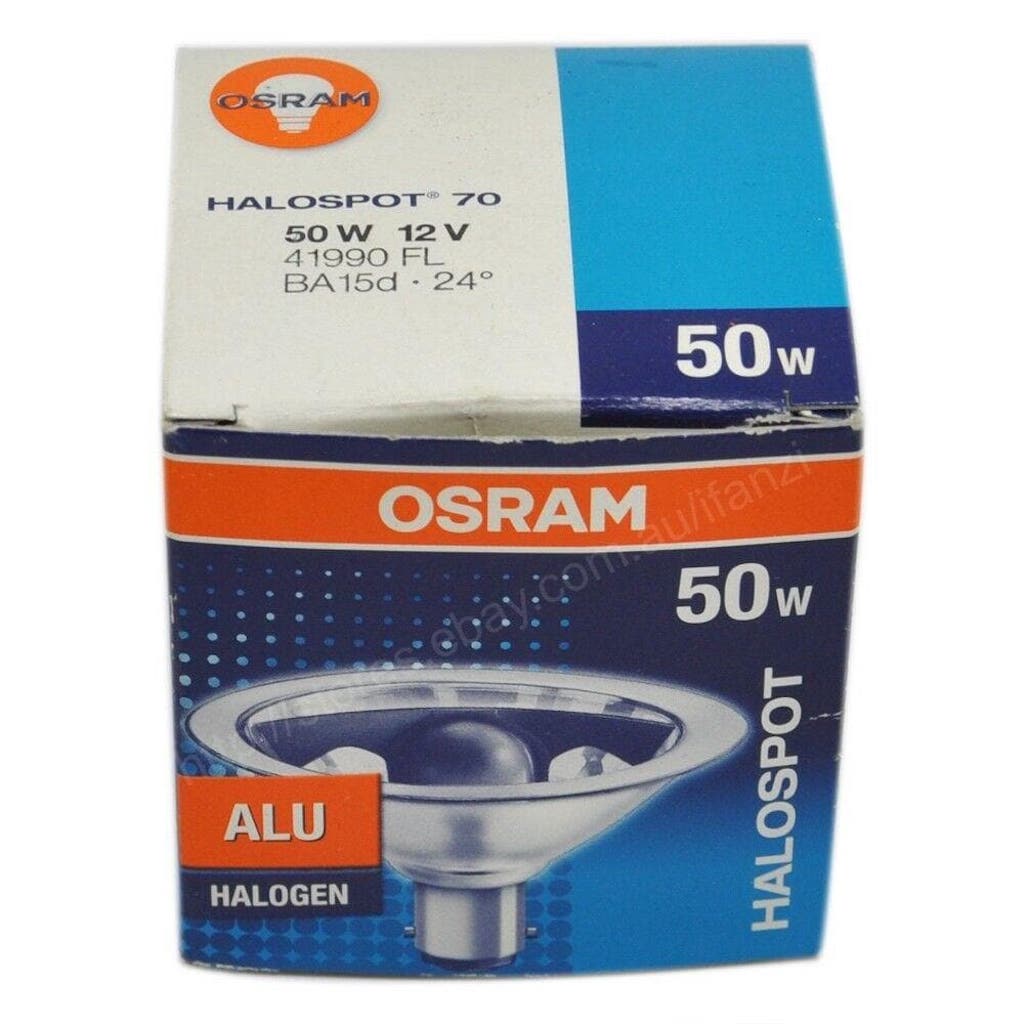 OSRAM Halospot 70 ALU Halogen 12V 50W BA15d 24° 41990FL