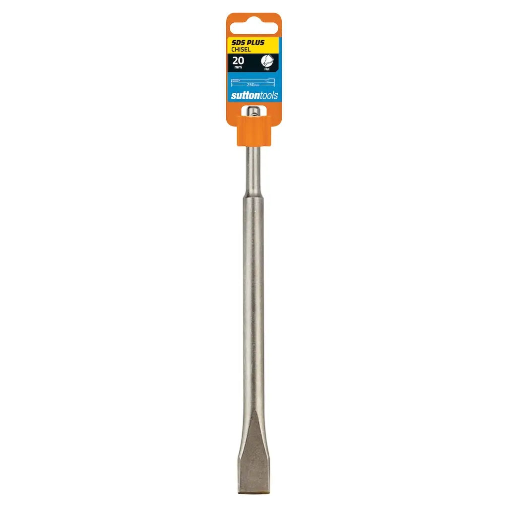 suttontools SDS Plus Flat Chisel 20x250mm D6612025 – Double Bay Hardware