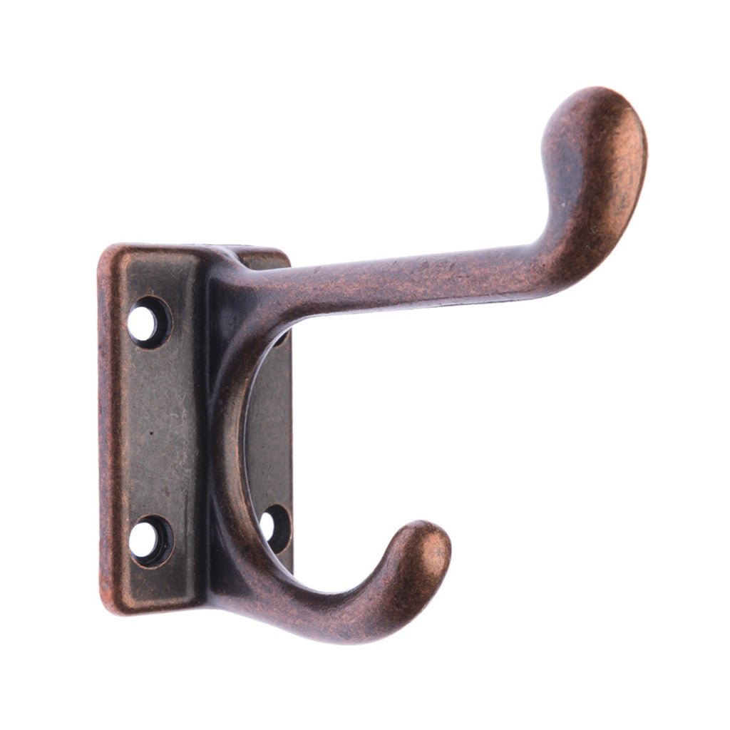 Zenith Square Base Hat & Coat Hook 80mm Florentine Bronze WAS1024 ...